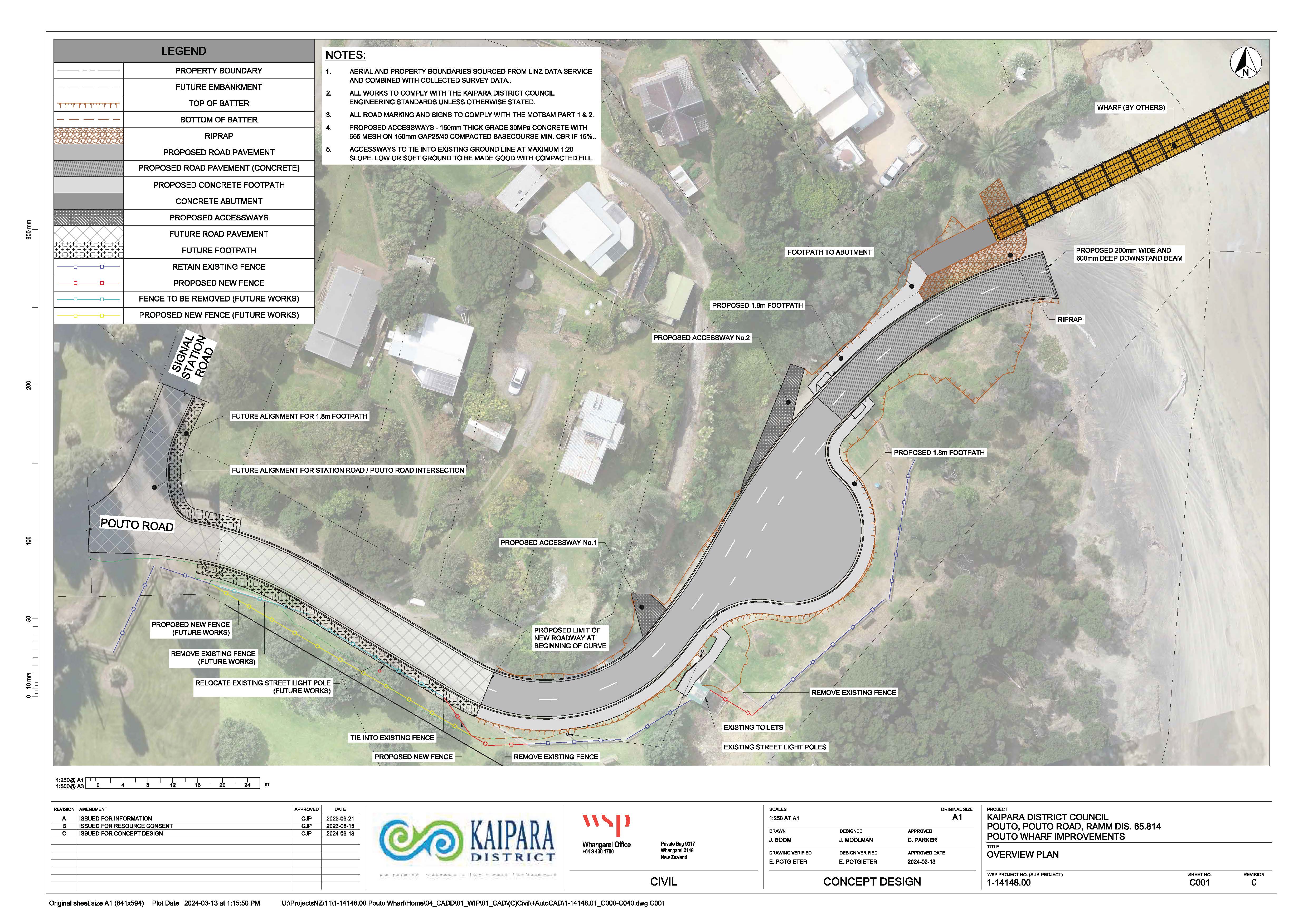 Pouto wharf update - March 2024